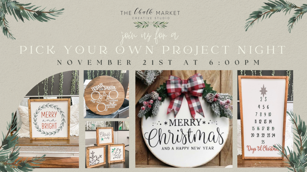 Pick Your Own Project @ The Chalk Market | The Chalk Market